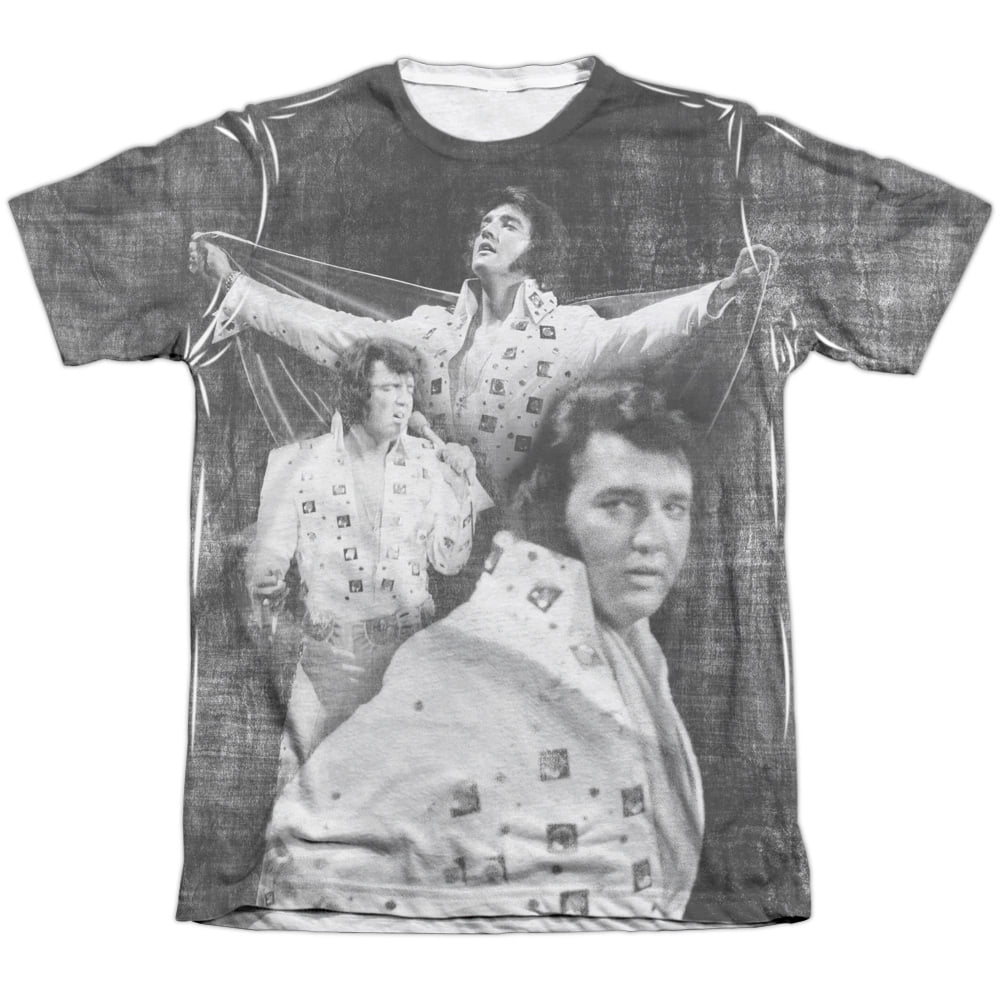 Trevco - Elvis Presley Legendary Performance Sublimated T-Shirt White ...