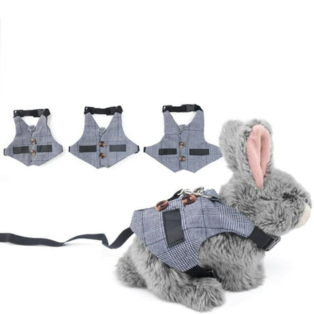 Rabbit Harness, Adjustable Breathable Rabbit Chest Strap Outdoor Pet ...