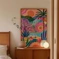 Boho Camper Van, Colourful Landscape Wall Art, Paper Print, Collection ...