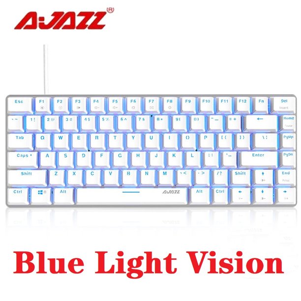 Ajazz-Teclado mecánico para videojuegos AK33, 82 teclas, interruptor ...