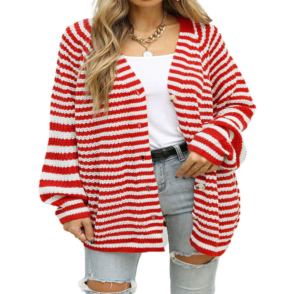 Click here for Generic Cardigan Sweaters For Women Color Block Lo... prices