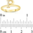 Floreo 10k Yellow Gold Letter A-Z Small Block Alphabet Character CZ ...