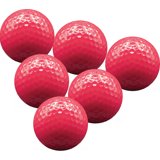 Neon Pink Golf Balls 12 Pack by GBM Golf – High Visibility Practice ...
