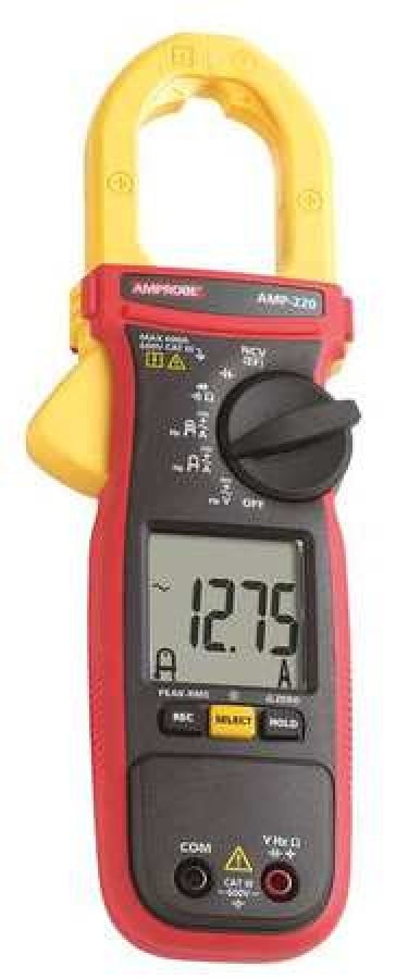 AMPROBE AMP-220 Clamp Meter,600A,1-3/8in Jaw Capacity - Walmart.com ...
