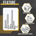 URIJDAS-M5-0.8x35 Pan Head Machine Screws - 20pcs - Good for Machinery ...