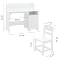 Kids Desk and Chair Set,Study Desk for Kids with Hutch, Storage Cabinet ...