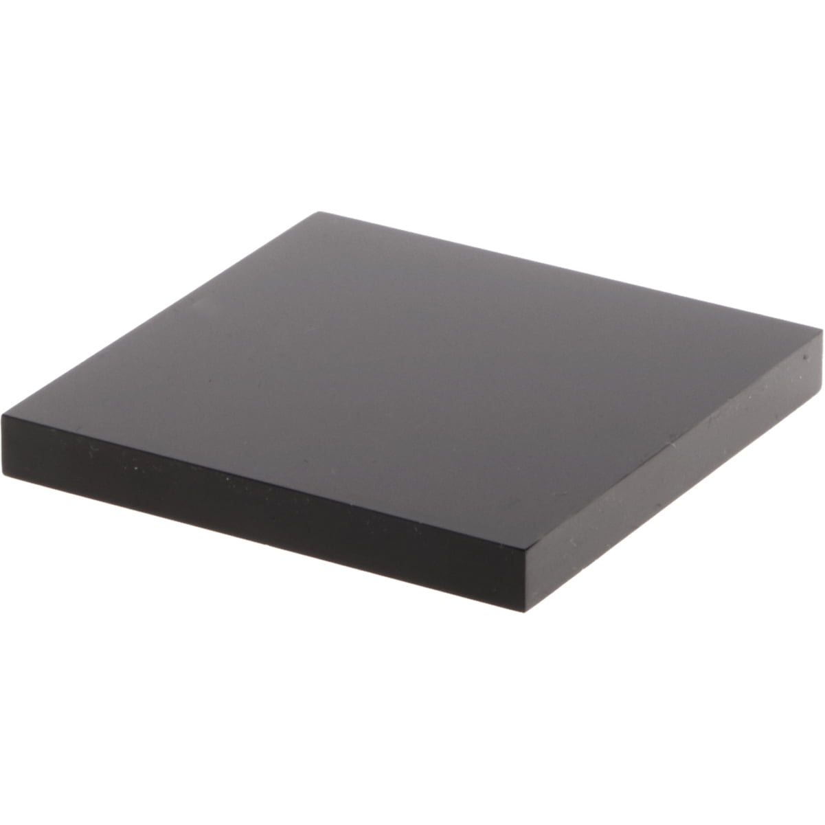 Plymor Black Square Acrylic Display Base, 3" W x 3" D x 0.375" H, Pack ...