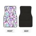 Zufioo Eiffel Tower and Hearts Print Car Floor Mats Four-piece Set, Car ...
