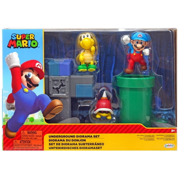 World of Nintendo Super Mario Underground Diorama Set - Walmart.com ...