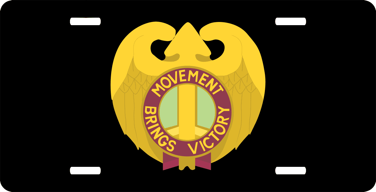 U.S. Army 143rd Transportation Command Unit Crest License Plate ...