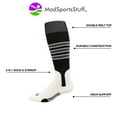 Baseball Stirrup Socks 3 Stripe (Black/Graphite/White, Large) - Walmart.com