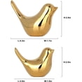 2 Pcs Gold Decor Accents,Small Animal Statues,Modern Home Decorative ...