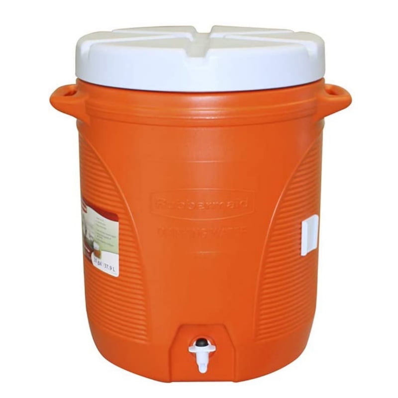 Termo Cooler Con Válvula Despachadora Rubbermaid 10 Gal 37.9 L Naranja ...