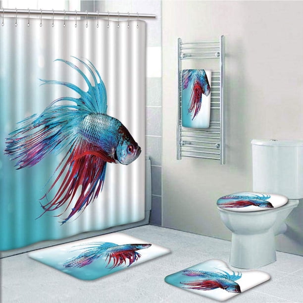 EREHome Aquarium Siamese Fighting Betta Fish Swimming in Aquarium ...