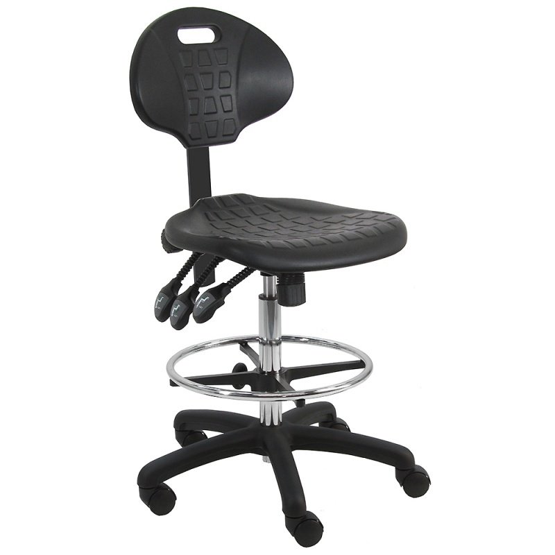 BenchPro Deluxe Firm Polyurethane Foam Chair with 18” Adjustable ...