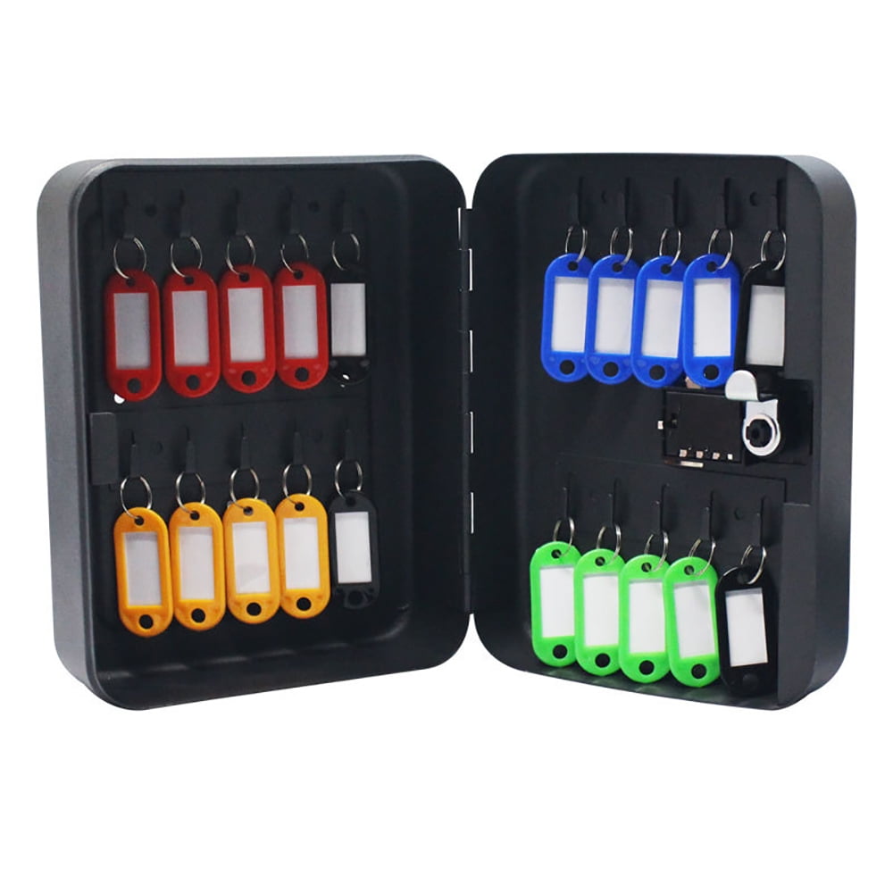 tooloflife Metal Key Cabinet with 20 Key Holder Locking Key Organizer ...