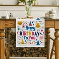 Birthday Party Polka Dot Smiley Face Table Runner Kitchen Table r ...