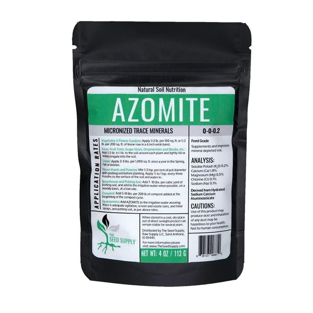 4 Ounce Micronized Azomite Trace Mineral Fertilizer Powder - Walmart.com
