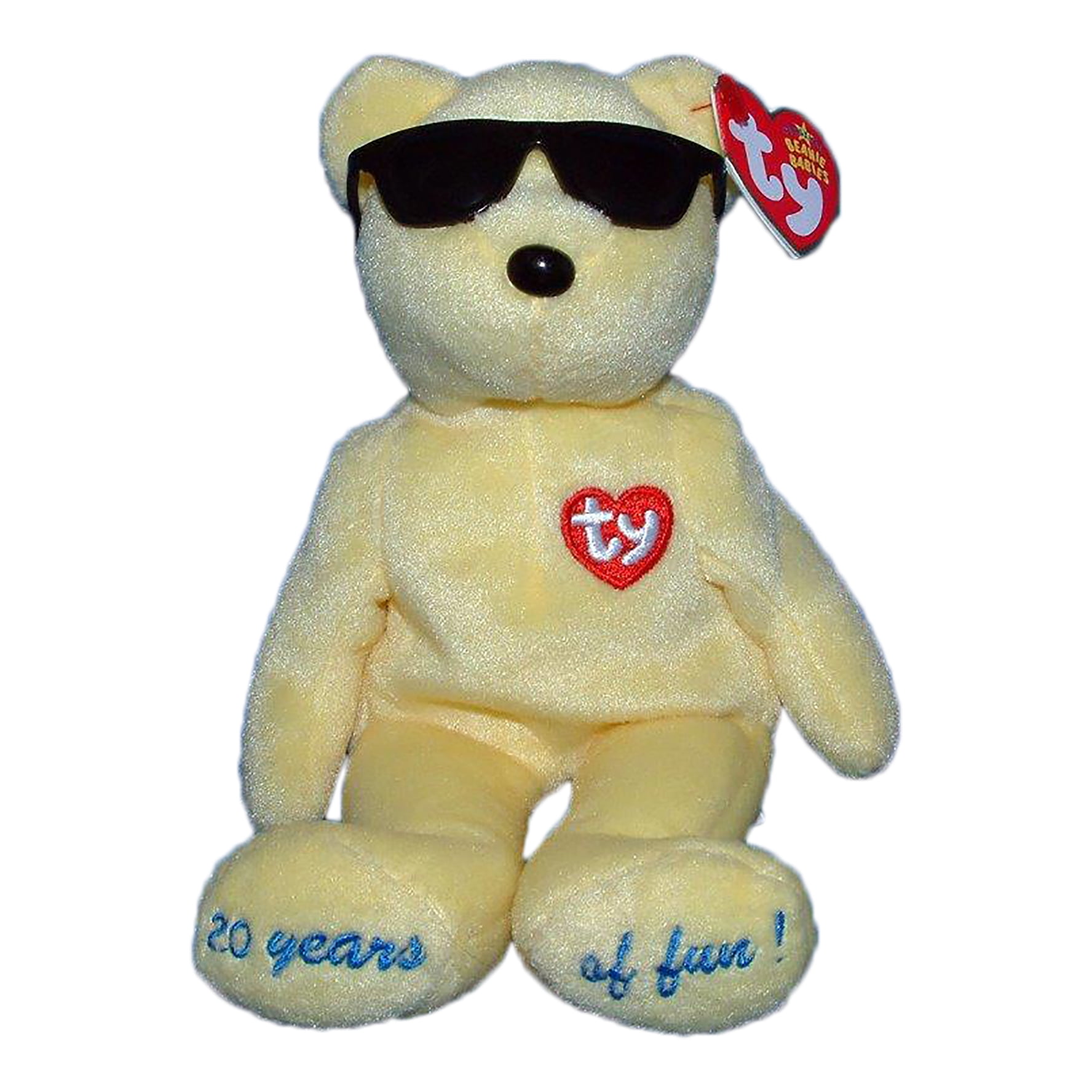Ty Beanie Baby: Summertime Fun the Bear - Los Angeles - Yellow ...