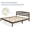 Queen Solid Wood Platform Bed Frame with Headboard, Quiet Design, No ...