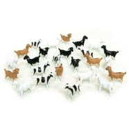 Terra by Battat - 60-Piece Set of Mini Farm Animal Toys, Small Plastic ...