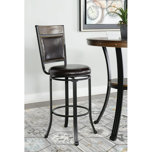 Powell Franklin Swivel Bar Stool - Walmart.com