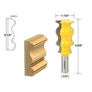 Yonico Large Lock Miter Router Bit - 45 Degree - 1" Stock - 1/2" Shank ...