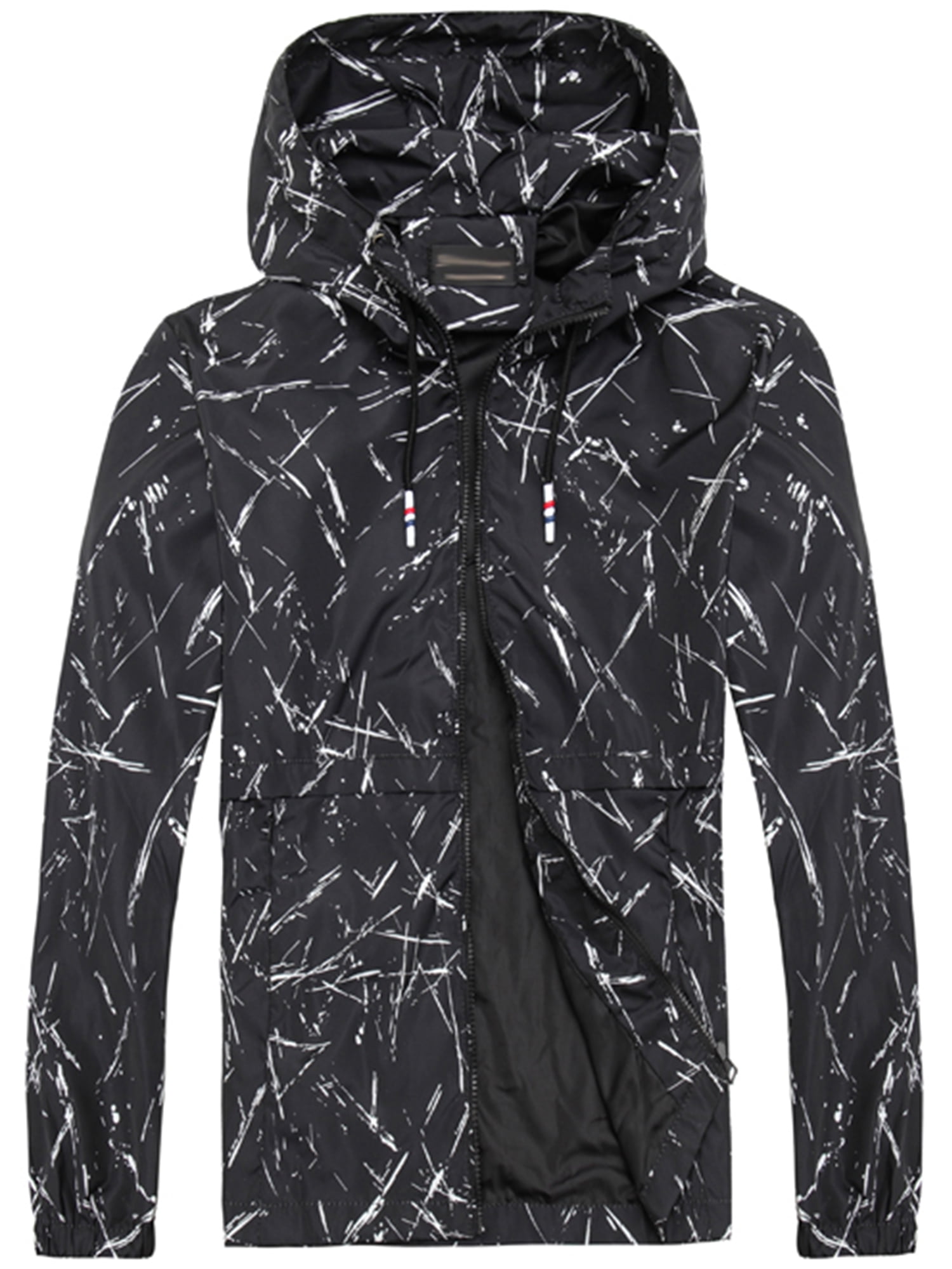 M-XXXXXXL Mens Long Sleeve Hooded Jacket Coat Drawstring Zipper Hoodies ...