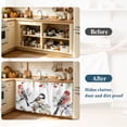 Christmas Bird,Sink Skirt 10"W x 11"L,Dustproof Under Sink Curtain ...