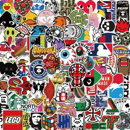 Cool Brand Stickers 101 Pack Decals for Laptop Computer Skateboard ...
