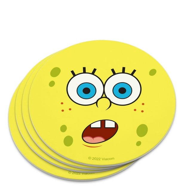 SpongeBob Surprise Face Novelty Coaster Set - Walmart.com