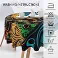 Electric Guitars Rock Music Colorful Tablecloths Round 60 inch Fabric ...