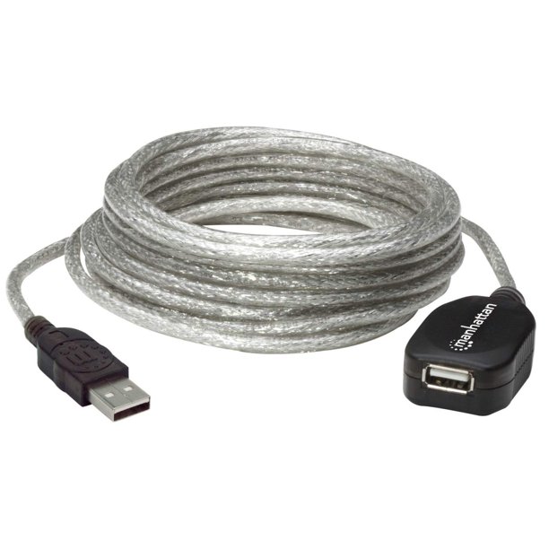 Manhattan Hi-Speed USB 2.0 Active Extension Cable - Daisy-Chainable, A ...