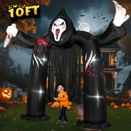 11' Air Blown Inflatable Halloween Train w/ Skeleton, Tombstone, and ...