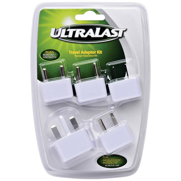 Ultralast ULTA5 International Travel AC Adapter Kit - Walmart.com