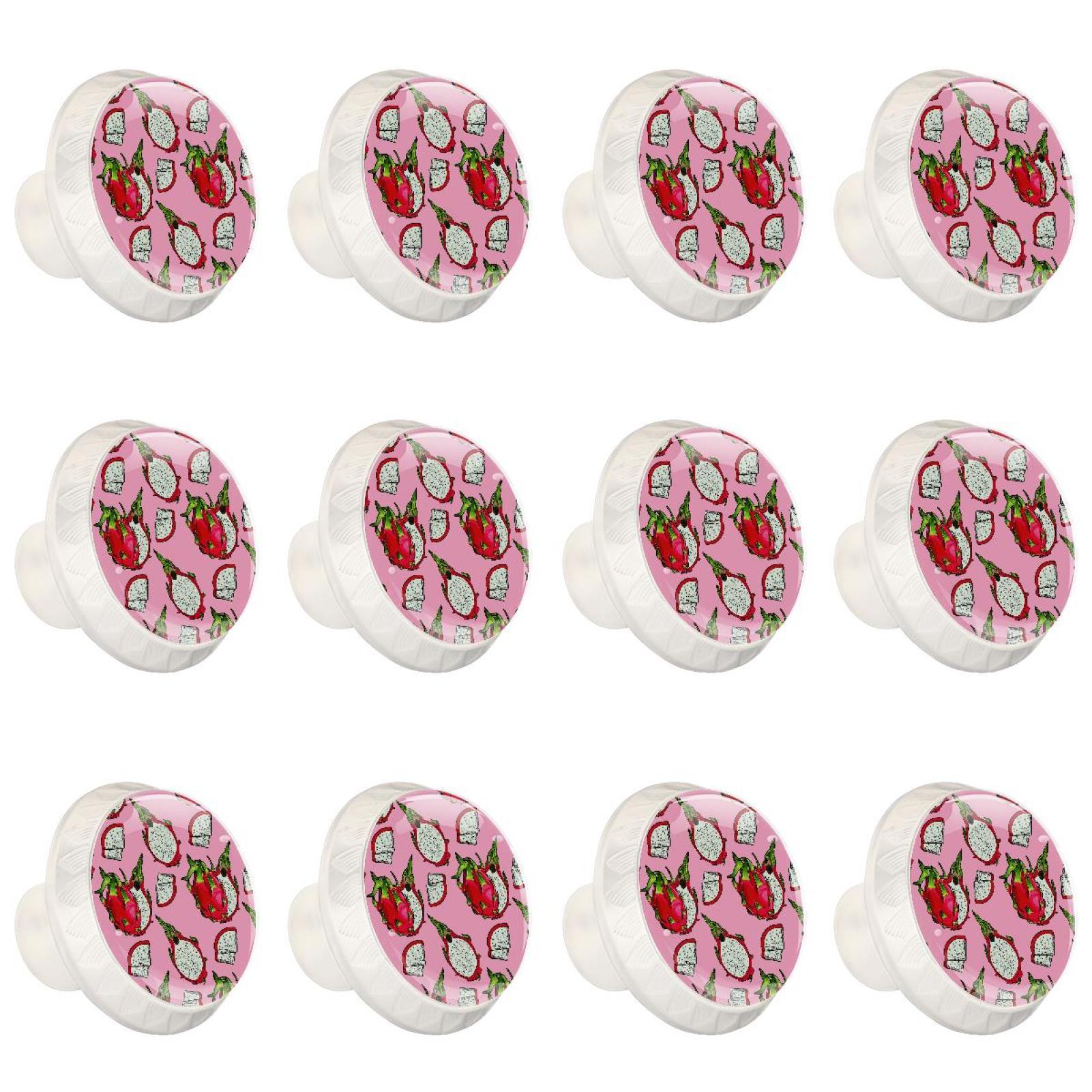 12 Pcs Pink Dragon Fruit Knobs for Kitchen Cabinet Cupboard Dresser ...