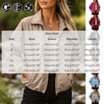thefmos Women Plus Size Fall Winter Long Sleeve Zip Up Windbreaker ...