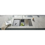 Ruvati 30-inch Slope Bottom Offset Drain Undermount 16 Gauge Kitchen ...