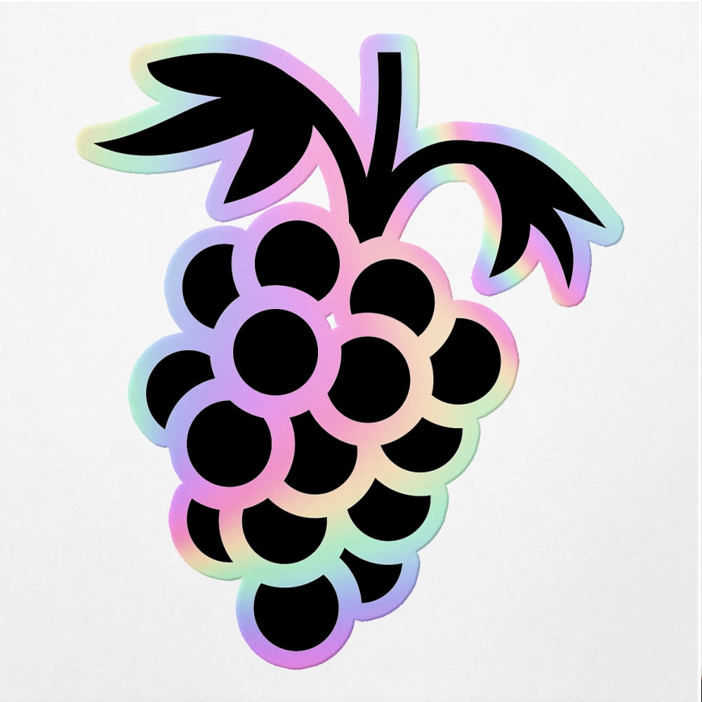 Vinyl Stickers Decals Of Grapes - Apply On Any Smooth Surfaces Indoor ...