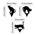 Usyfakgh Halloween Three Piece New Garden Ornament Ornament Silhouette Yard Sign Yard Decoration