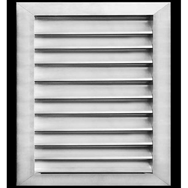 24"w X 28"h Aluminum Outdoor Weather Proof Louver - Rain & Waterproof ...