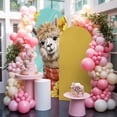 Cartoon Camels Arch Backdrop Cover 4 FT Vintage Yellow Dasiy Flowers ...