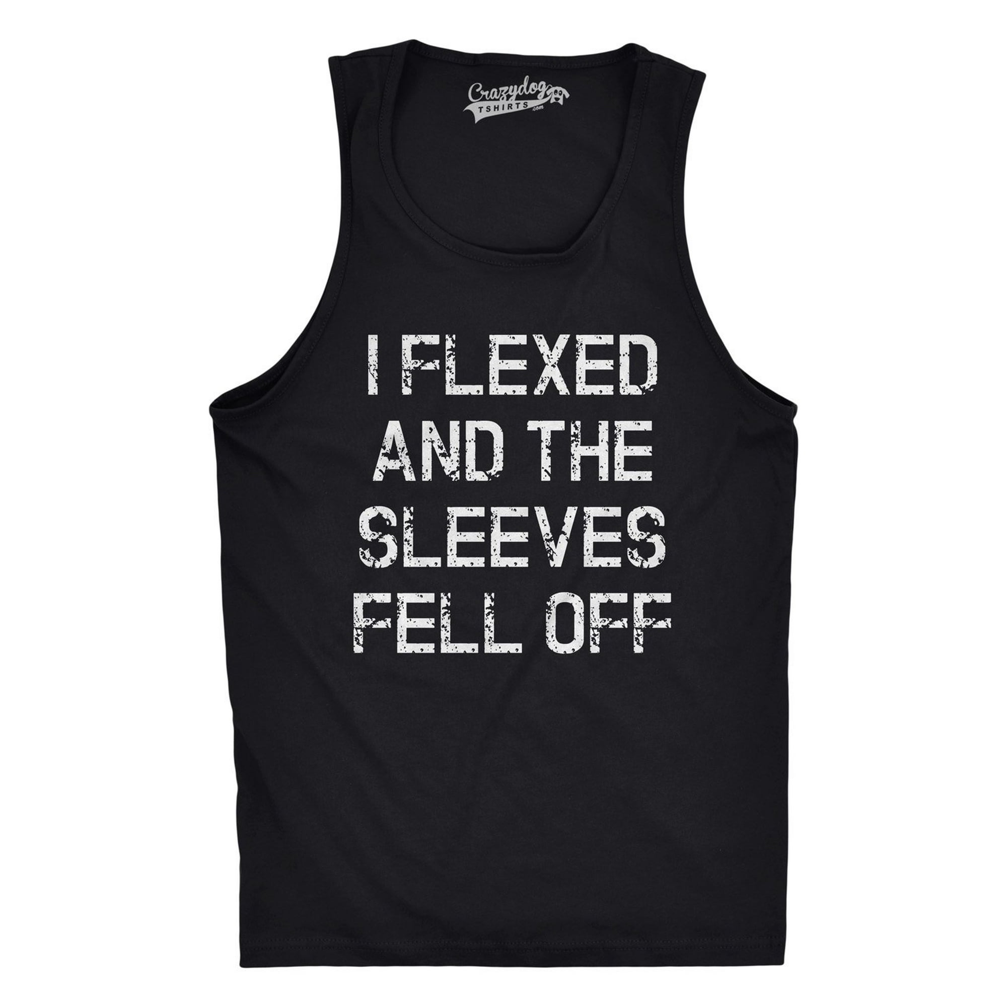 Click here for Crazy Dog T-Shirts Mens I Flexed And The Sleeves F... prices