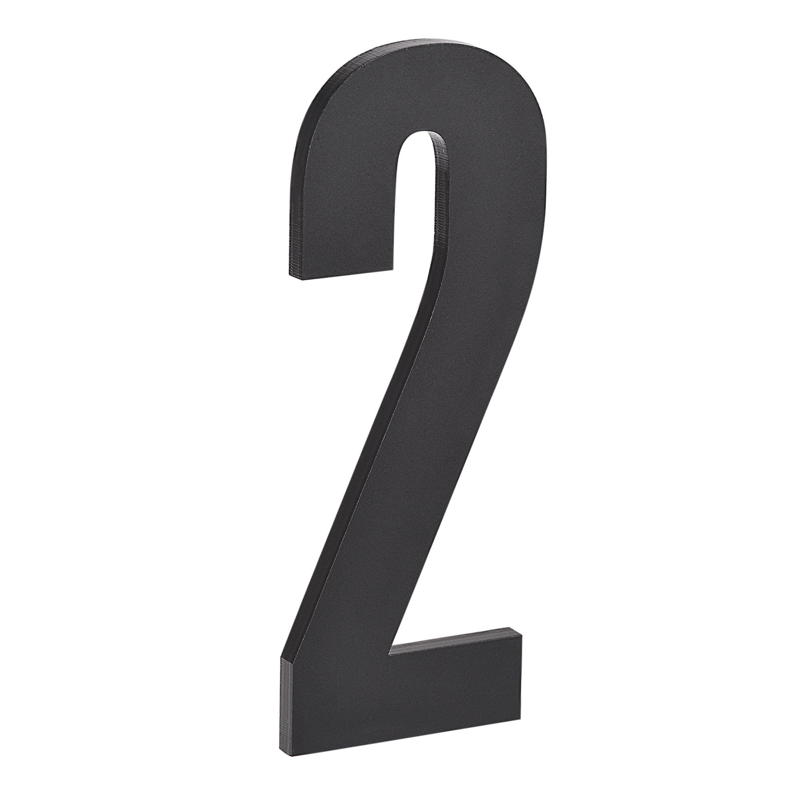 Uxcell 4.72 Inch Acrylic 3D Self-Adhesive House Number, Black Number 2 ...