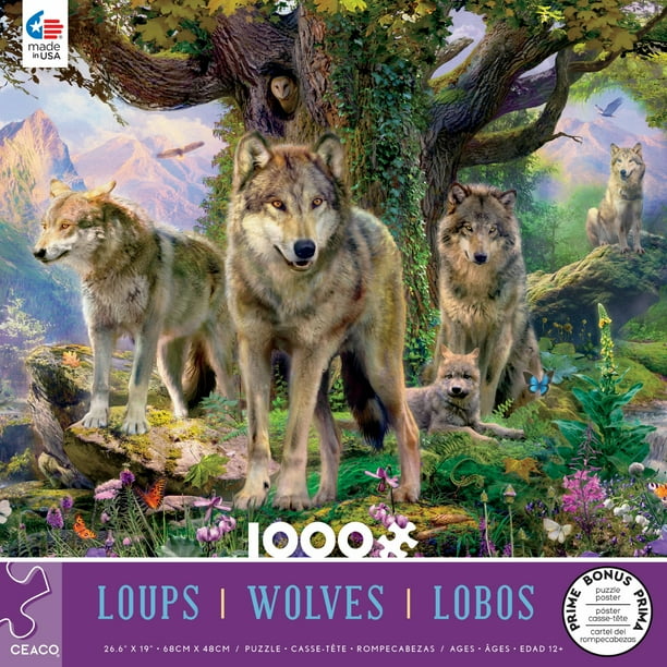 Ceaco - Wolves - Pack of Wolves - 1000 Piece Jigsaw Puzzle - Walmart.com