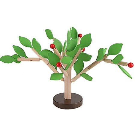 Building Bricks and Blocks Set, Wood Building Blocks Tree Set DIY ...