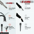 5 CORE Professional Dynamic Vocal Microphone Neodymium Cardioid ...