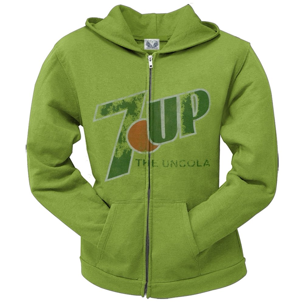 7UP - 7Up - The Uncola Juniors Zip Up Hoodie - Large - Walmart.com ...