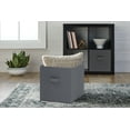 Mainstays Collapsible Cube Fabric Storage Bins (10.5" x 10.5"), 6 Pack ...