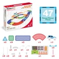 PicassoTiles 47pcs Magnetic Tiles Race Track Playset with Cars ...